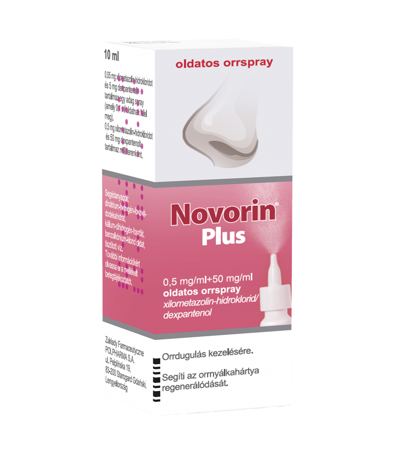 Novorin Plus orrspray - enyhíti az orrfolyást és a nehezített orrlégzést