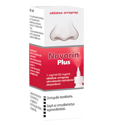 Novorin Plus orrspray - enyhíti az orrfolyást és a nehezített orrlégzést